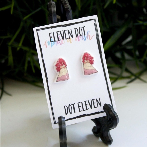 Jewelry | Steven Universe Rose Quartz Cartoon Stud Earrings | Poshmark